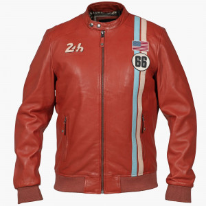 Richard Leather Jacket - 24H Le Mans Colour RUSTY Size M