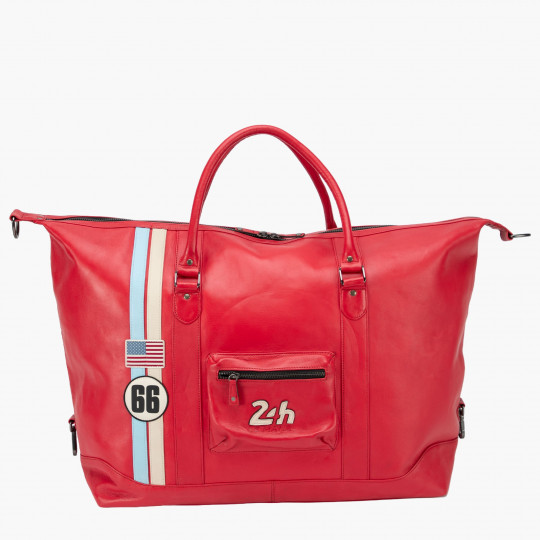 Sac En Cuir 72h Ken - 24H Le Mans Couleur ROUGE