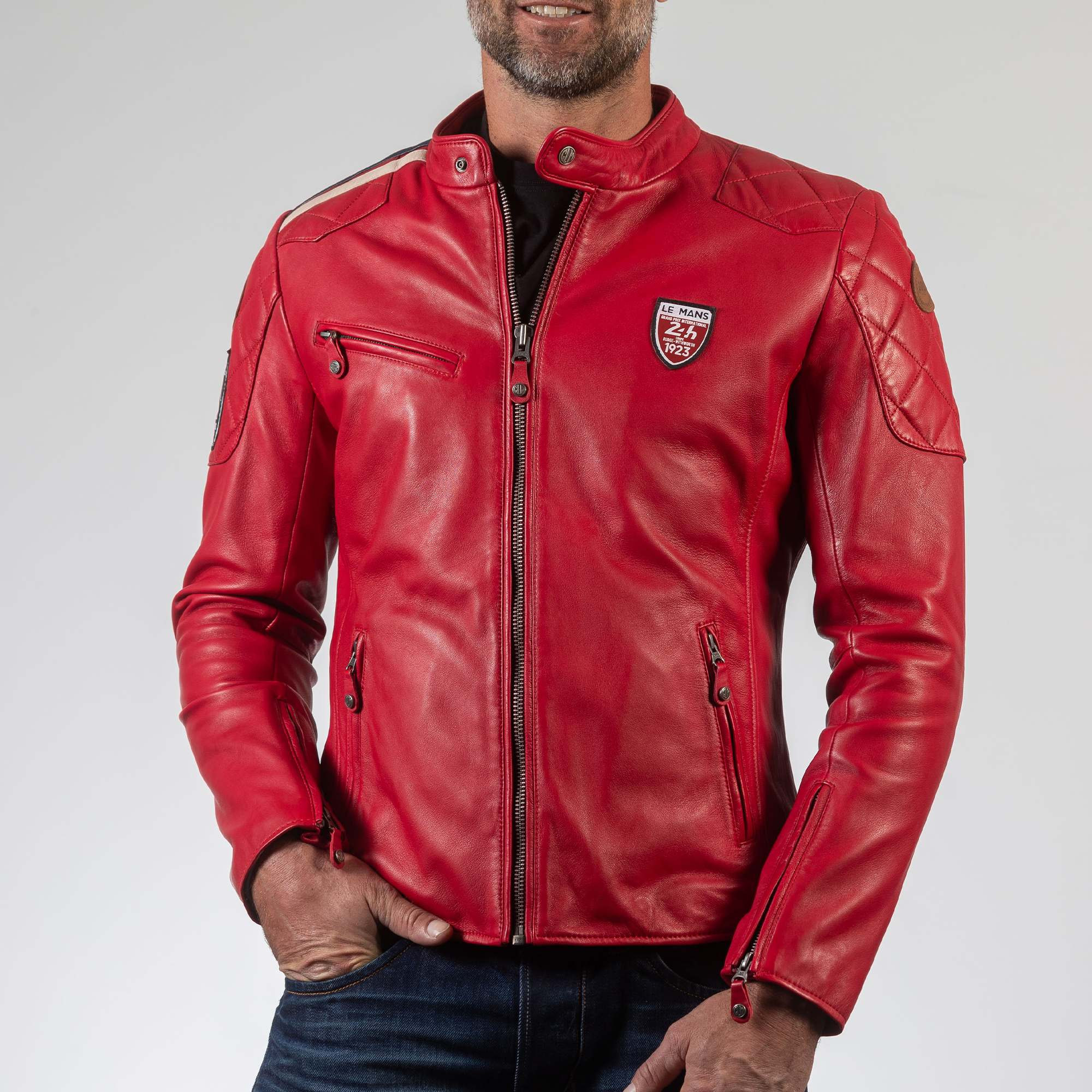 Duff Leather Jacket - 24 Heures Le Mans | Official 24H Le Mans Store ...