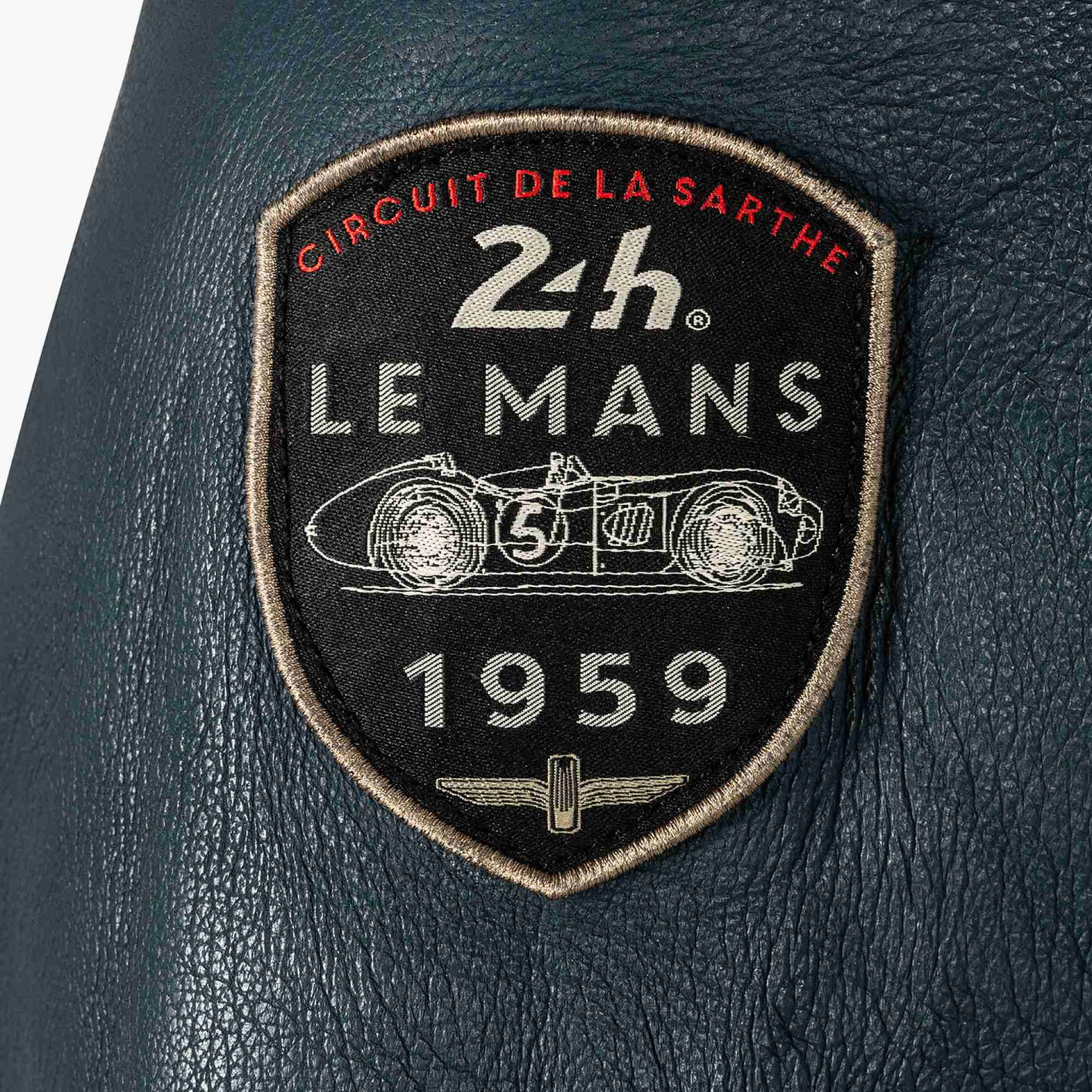 Marne Leather Jacket | 24H Le Mans Store Colour ROYAL BLUE/ORANGE Size XXXL