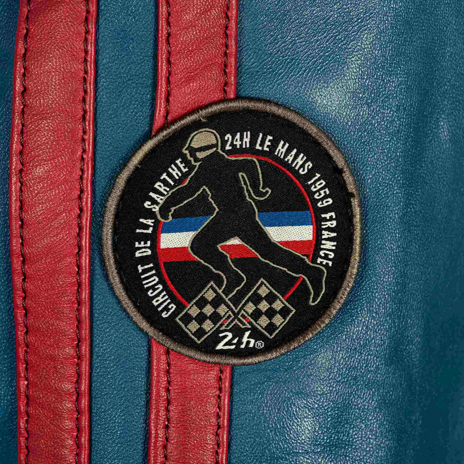 Marne Leather Jacket | Store 24H Le Mans Colour OCEAN BLUE Size M