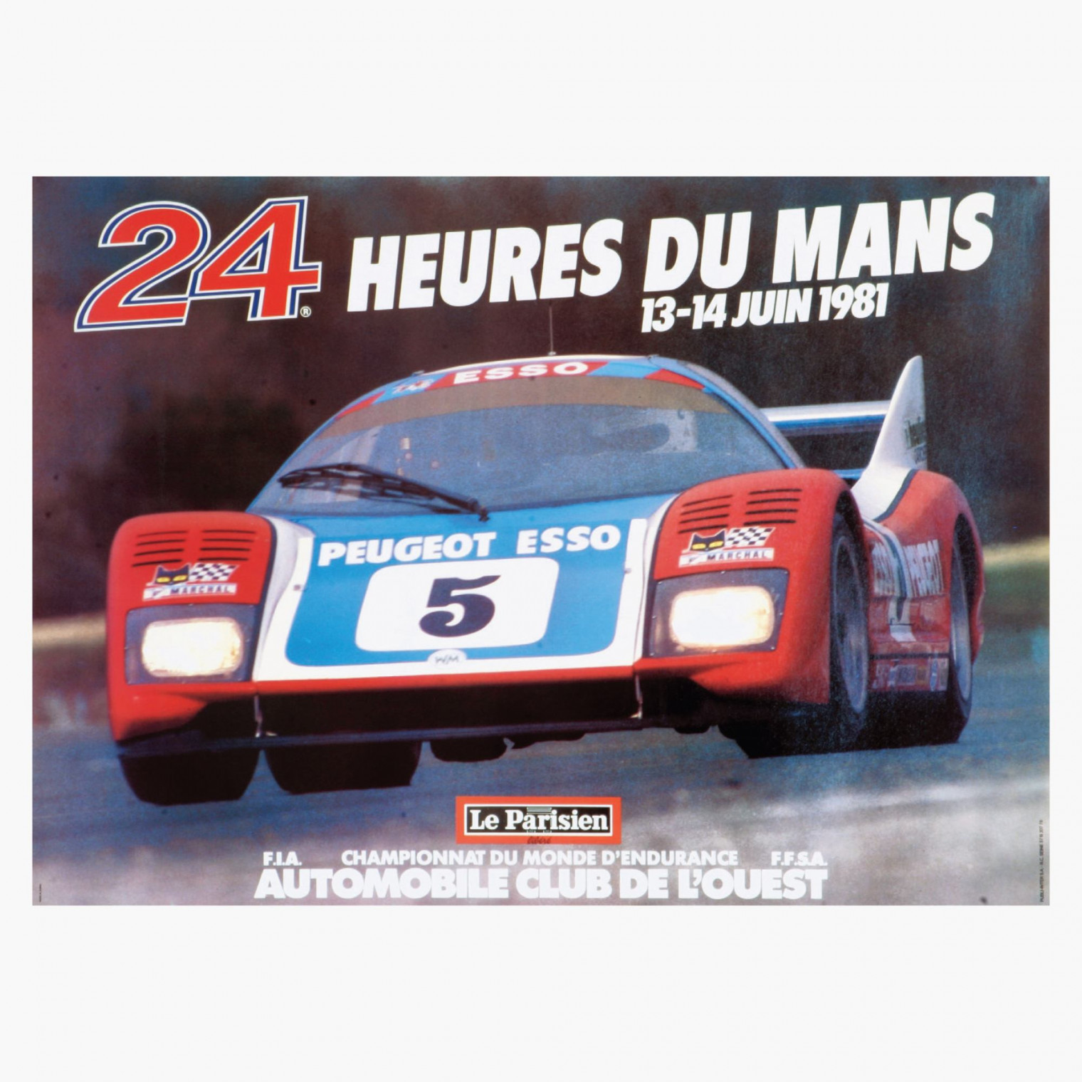 Postcard Poster 1981- 24h Le Mans | Official Store - 24 H of Le Mans