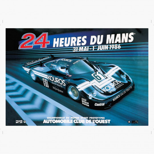 Postcard Poster 1986 - 24h Le Mans | Official Store - 24H of Le Mans