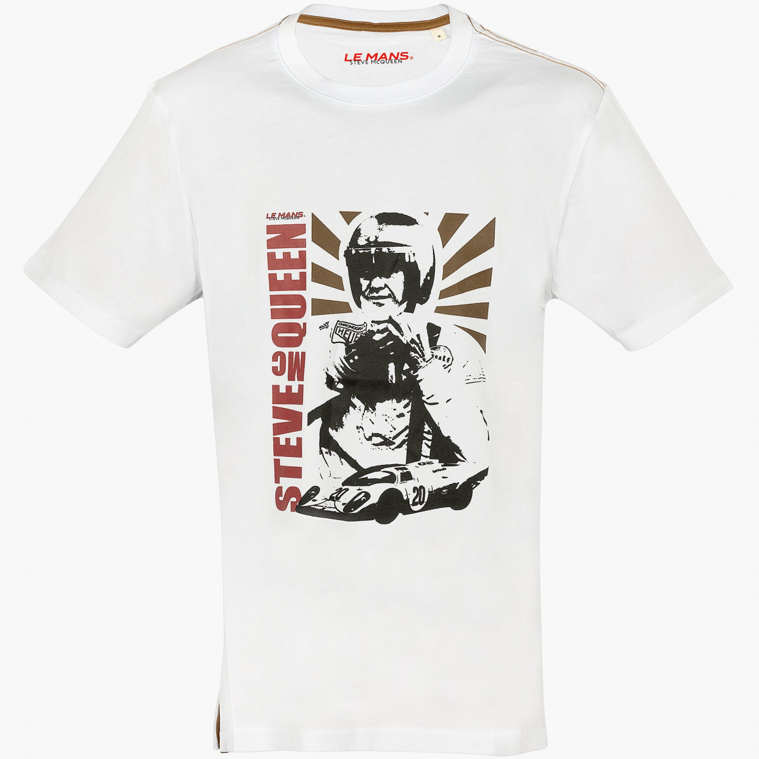 T-shirt Old Poster - Steve McQueen x Le Mans Colour BLANC Size L