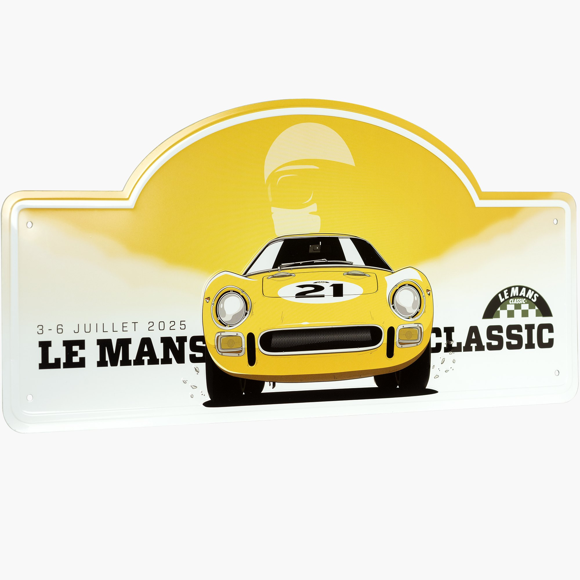Rally Plaque - Le Mans Classic Colour JAUNE