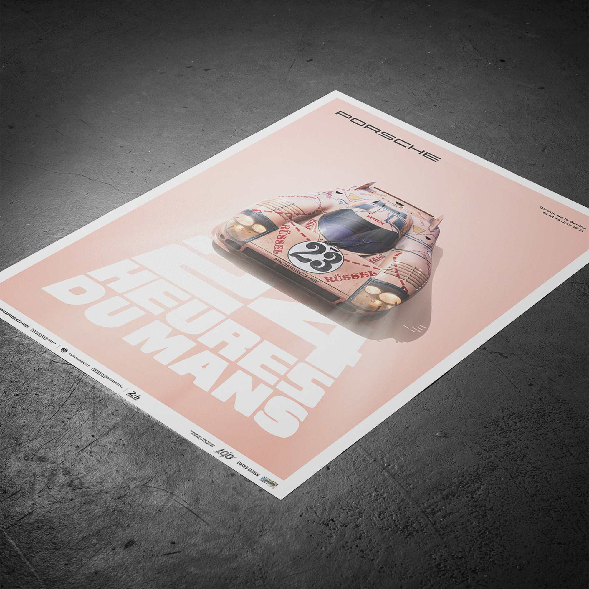 Poster 1971 Porsche 917 Pink Pig | Official Store - 24H of Le Mans