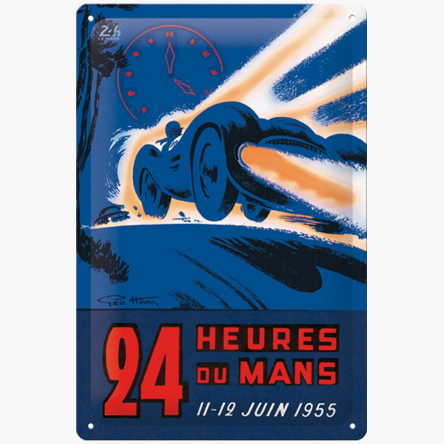 Metal Plaque 1955 - 24H Le Mans