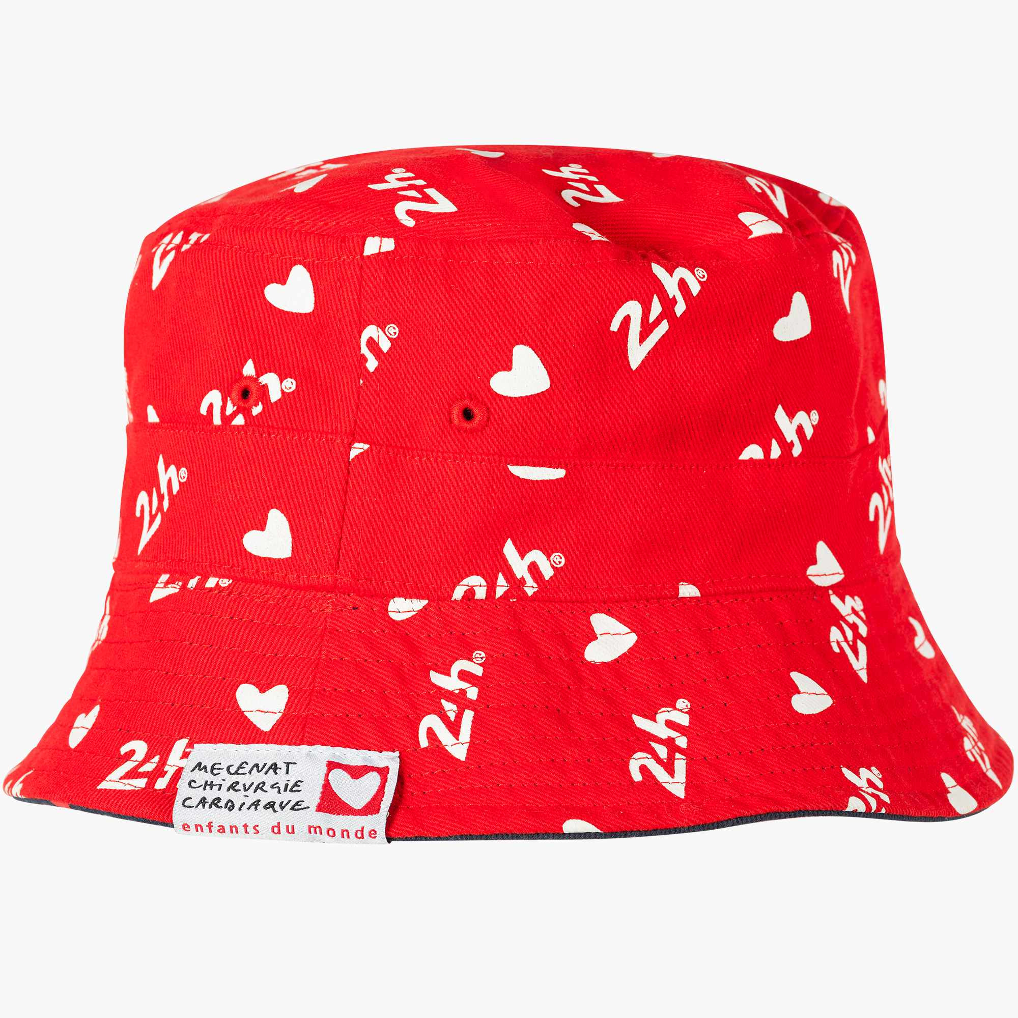 Reversible Heart Bucket Hat - 24H Le Mans Colour MARINE/ROUGE