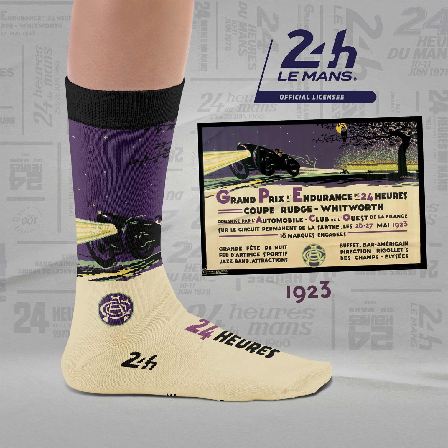 Poster Socks Pack - HEEL TREAD X 24H Le Mans Size L