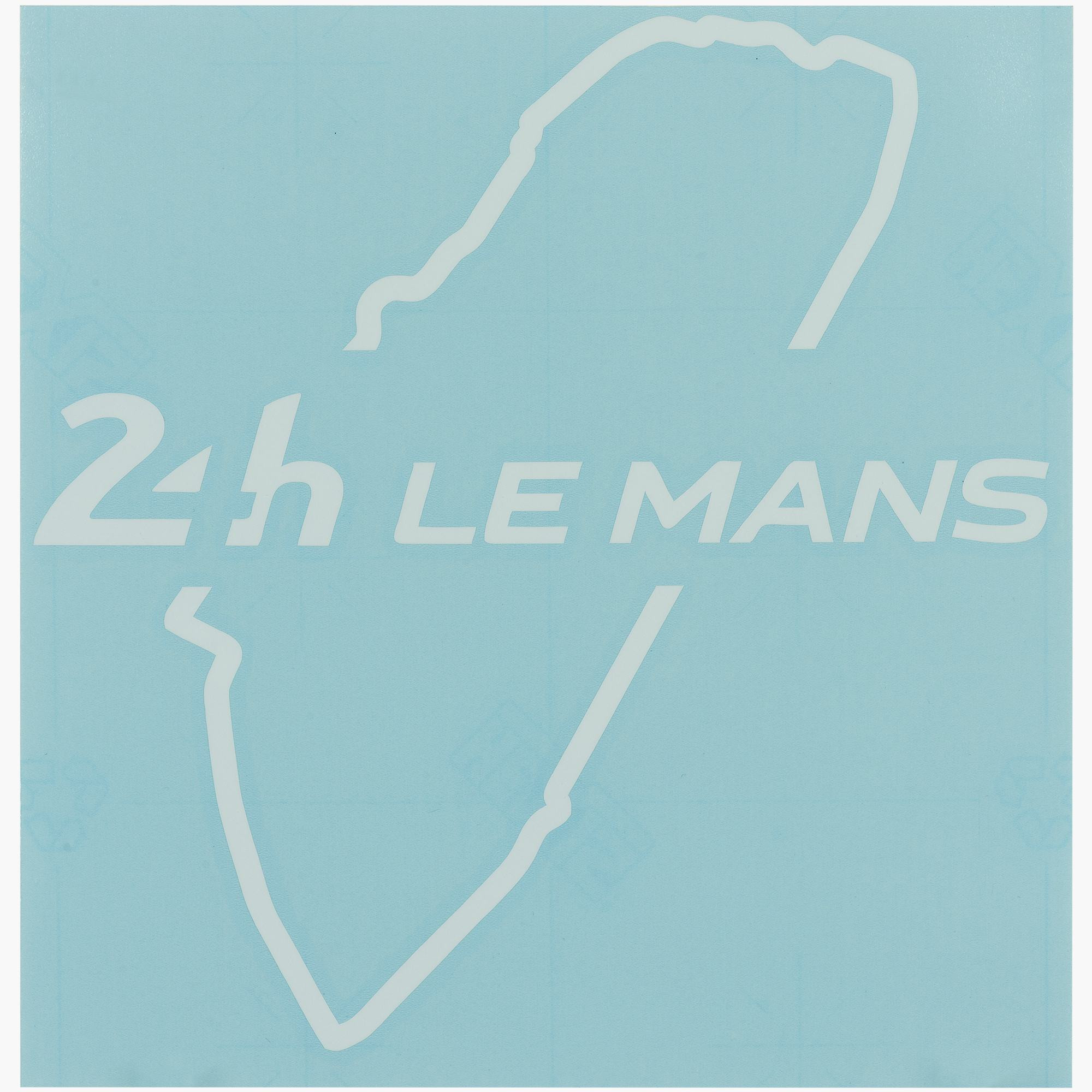 Large format Circuit sticker - 24h Le Mans Colour BLANC